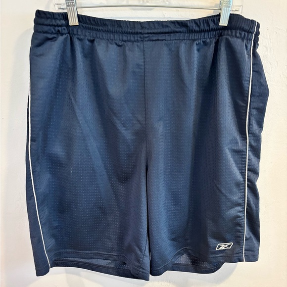 Reebok | Shorts | Mens Reebok Blue Athletic Basketball Shorts Elastic ...